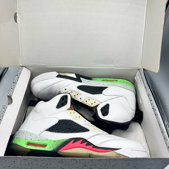 Jordan | Shoes | Nike Air Jordan 5 Retro Poison Green Pro Stars White ...